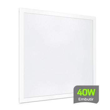 Luminária Led D/ Embutir Quadrada Branca 40w - Lumanti - Luminária ...