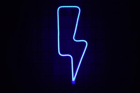 Luminária Led neon - Raio - com 3 efeitos de luz - Alpha7 neon ...