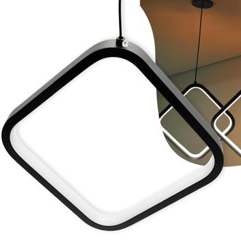 Luminária Led Pendente Moderno Preto Esquadro Pd52 - RY - Luminária de ...