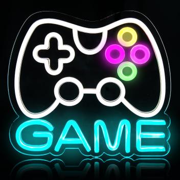 Luminária Neon Gamer Myipyi - Gamepad LED USB - Mouse Pad - Magazine Luiza