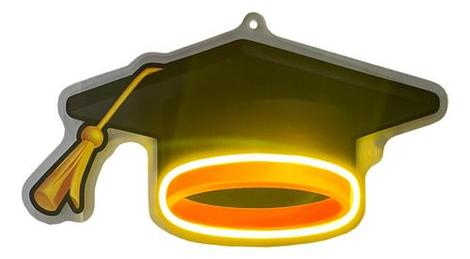 Luminária Painel Neon Led Capelo Formatura Formando Formei - Requinte ...