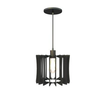 Luminária Pendente Vega D25 Cm Wood Filetes - Elitto Design - Luminária ...