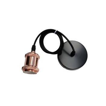 Luminária pendente Vintage Socket E27 Rose Gold Verona Model - Lightbek ...