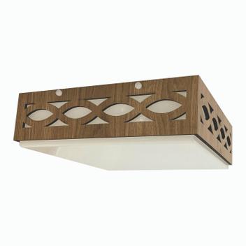 Luminária Plafon Madeira Campeche Peg Nnsd 30 Cm - Creatus - Plafon ...