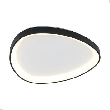 Luminária Plafon Teto Seixos Moderno Sobrepor 33W Preto Led - Opus ...