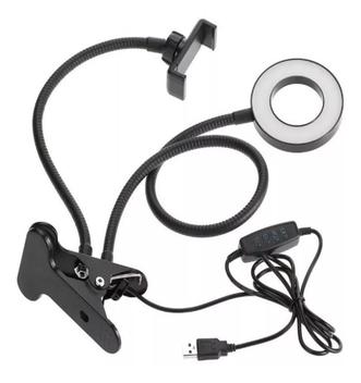 Luminaria Ring Light + Youtuber Suporte Celular Selfie - Generica ...
