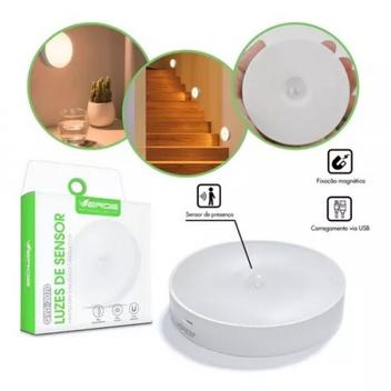 Luminaria Sensor De Presença e Movimento Led Luz Noturna Inteligente ...