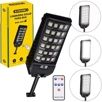 Luminária solar led com sensor de movimento 6600mAh - BOM-4214 ...