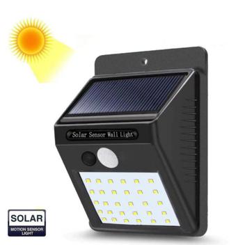 Luminaria Solar Luz Led Com Sensor De Presença Automático - DYLAN ...