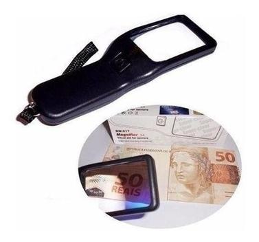 Lupa Aumento 5x Led Ultravioleta Uv Testa Dinheiro - Liberdade Online ...