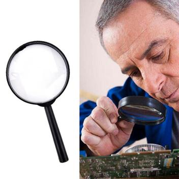 Lupa De Aumento 100mm Leitura Profissional Zoom Imagem Ampliada ...