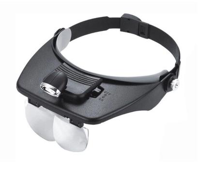 Lupa de Pala COM LUZ 02 Leds Lateral Preta MG-81001A - Copartiner ...
