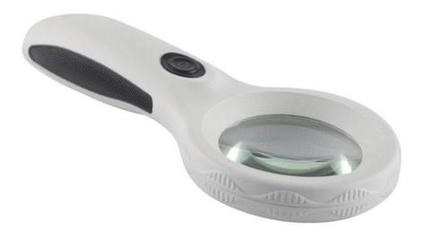 Lupa Mini Led Com Luz Negra Ultravioleta Análise De Pele - Estek - Lupa ...