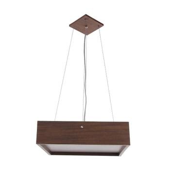 Lustre Bonadri Wood Quadrado 30Cm Pendente Madeira Imbuia - Pendente ...