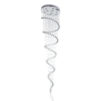 Lustre Cascata Espiral Cristal K9 - Iluminarium - Lustre - Magazine Luiza