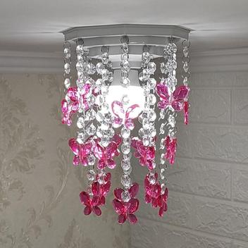 Lustre De Bebê Para Quarto Criança Menina Iluminar Borboleta - Lustres ...