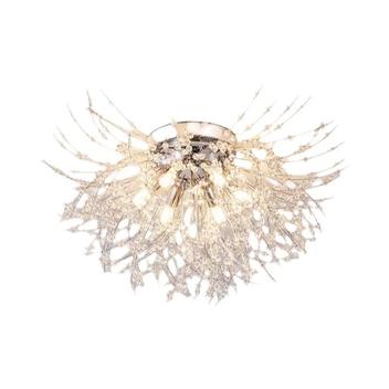 Lustre de Cristal Moderno Estilo Nórdico - Para Sala de Estar, Jantar e ...