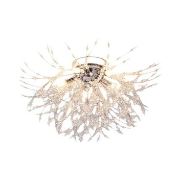 Lustre de Cristal Moderno Estilo Nórdico - Para Sala de Estar, Jantar e ...