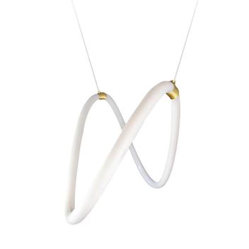 Lustre Design Moderno Knot 38W - Silicon Led 6000K - Ouro - Trybo ...