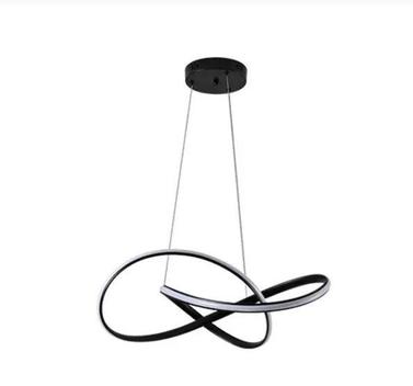 Lustre Pendente Led Nordecor Labra 47W 3000k Bivolt Preto - Lustre ...