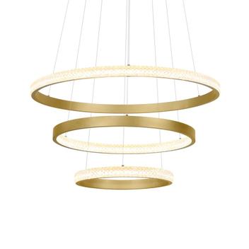 Lustre Pendente Nordecor Bean 2459 Dourado Led Bivolt - MBLED/NORDECOR ...