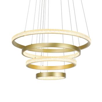 Lustre Pendente Nordecor Bean 2460 Dourado Led Bivolt - MBLED/NORDECOR ...