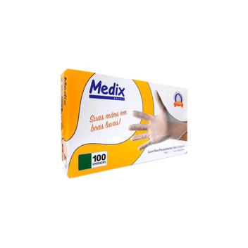 Luva de procedimento vinil m talco c/100 - medix - MEDIX DO BRASIL ...