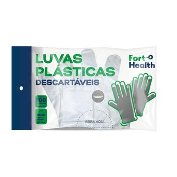 Luva desc plast 100un fort - FORT FLEX HEALTH - Luvas Descartáveis ...