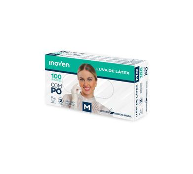 Luva Látex Com Pó Tamanho M 100 Unidades - Inoven - Luvas Descartáveis ...