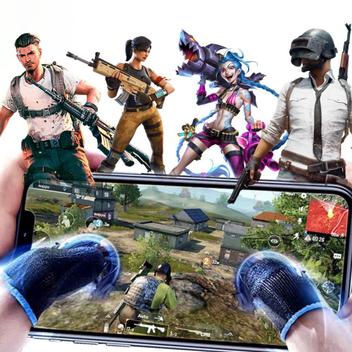 Luva Luvinha Dedo Dedal Gamer para Celular Anti Suor Sensível ao Toque ...