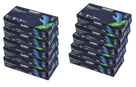 Luva Nitrílica Sensiflex Premium Azul Maior Espessura e Resistência CA ...