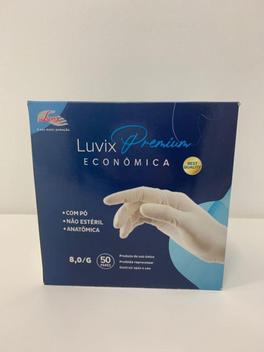 Luva Proc. látex com pó Tam G caixa com 100 un. - Luvix - Luva de ...