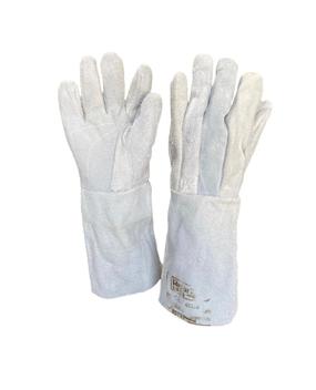 Luva Raspa Cano Longo 20cm Soldador Profissional - REFORSEG - Luva de ...