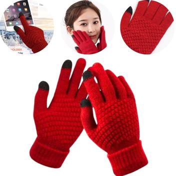 Luva Touch Screen Térmica Quentinha Lã Celular Tablet Frio Inverno - TX ...