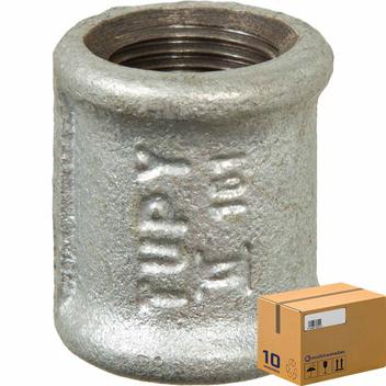 Luva Tupy Galvanizado 1/2 BSP(F) (Caixa 10 Unidades) - Adaptador Hidráulico - Magazine Luiza
