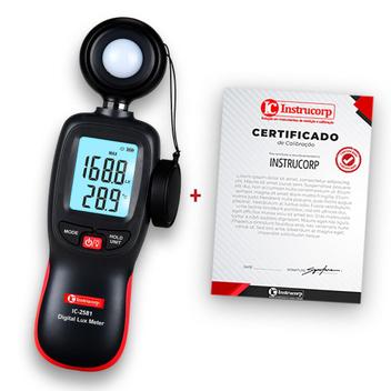Luxímetro Digital Com certificado de Calibração Medidor De Luz ...