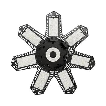 Luz De Garagem LED Ajustável 3/6/7 Painéis E26/E27 Lâmpada De Teto Para ...