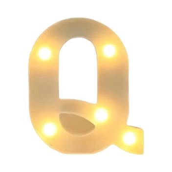 Luz de LED em Formato de Letra 16cm - Luminária Noturna para Decoração ...