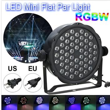 Luz De Palco Discoteca LED RGB 54 LEDs 3W DMX512 Com Controle De Som, Lâmpada Plana Para KTV ...