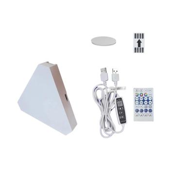 Luz de Parede LED RGB Triangular - Super Fina, Wi-Fi, Bluetooth e ...