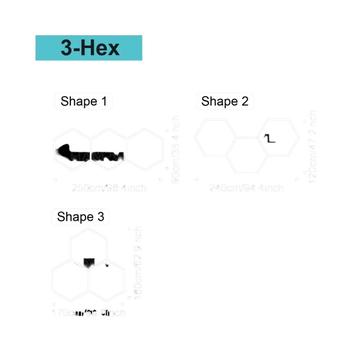 Luz De Teto LED Hexagonal Profissional Em Favo De Mel Para Salões De ...