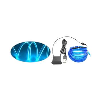 Luz LED Flexível para Carro - 2M/3M/5M - Iluminação Ambiente com USB ...