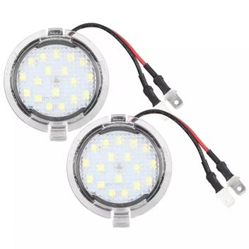 Luz Led Retrovisor Ford Fusion Cortesia + Resistor Plug Play - Luz de ...