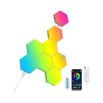 Luz Noturna RGB Hexagonal com Bluetooth - Controle Remoto via App para ...