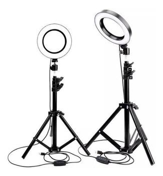 Luz Ring Light 10 Pol Led 3500/5500K Tripé Suporte Celular - Mr Vendas - Ring Light - Magazine Luiza