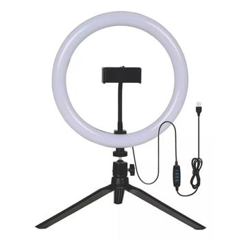 Luz Ring Light 8 Polegadas 20Cm + Tripé De Mesa + Suporte - Ring Fill Light - Ring Light ...