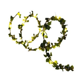 Luzes de Fadas LED com Guirlanda de Flores e Folhas Artificiais - Ideal ...