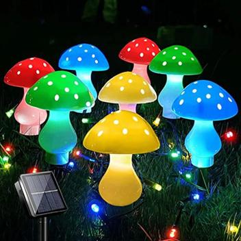 Luzes de Fadas Solares à Prova D'Água com 12 LEDs - Para Jardim e ...