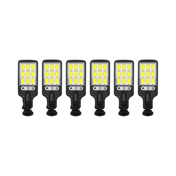 Luzes de Rua Solares com Sensor de Movimento - 108 COB, 3 Modos, Sem ...