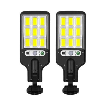 Luzes de Rua Solares com Sensor de Movimento - 108 COB, 3 Modos, Sem ...